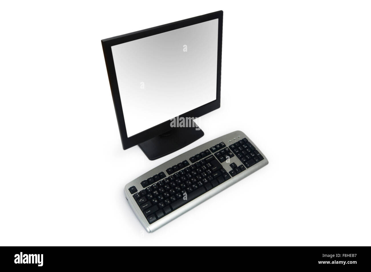 Desktop computer isolated on the white background Stock Photo - Alamy