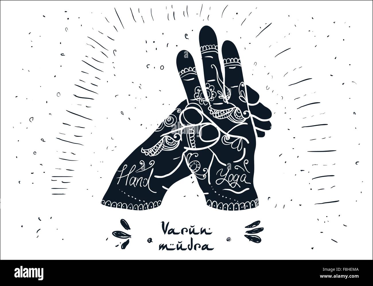 Varun mudra Stock Vector Images - Alamy