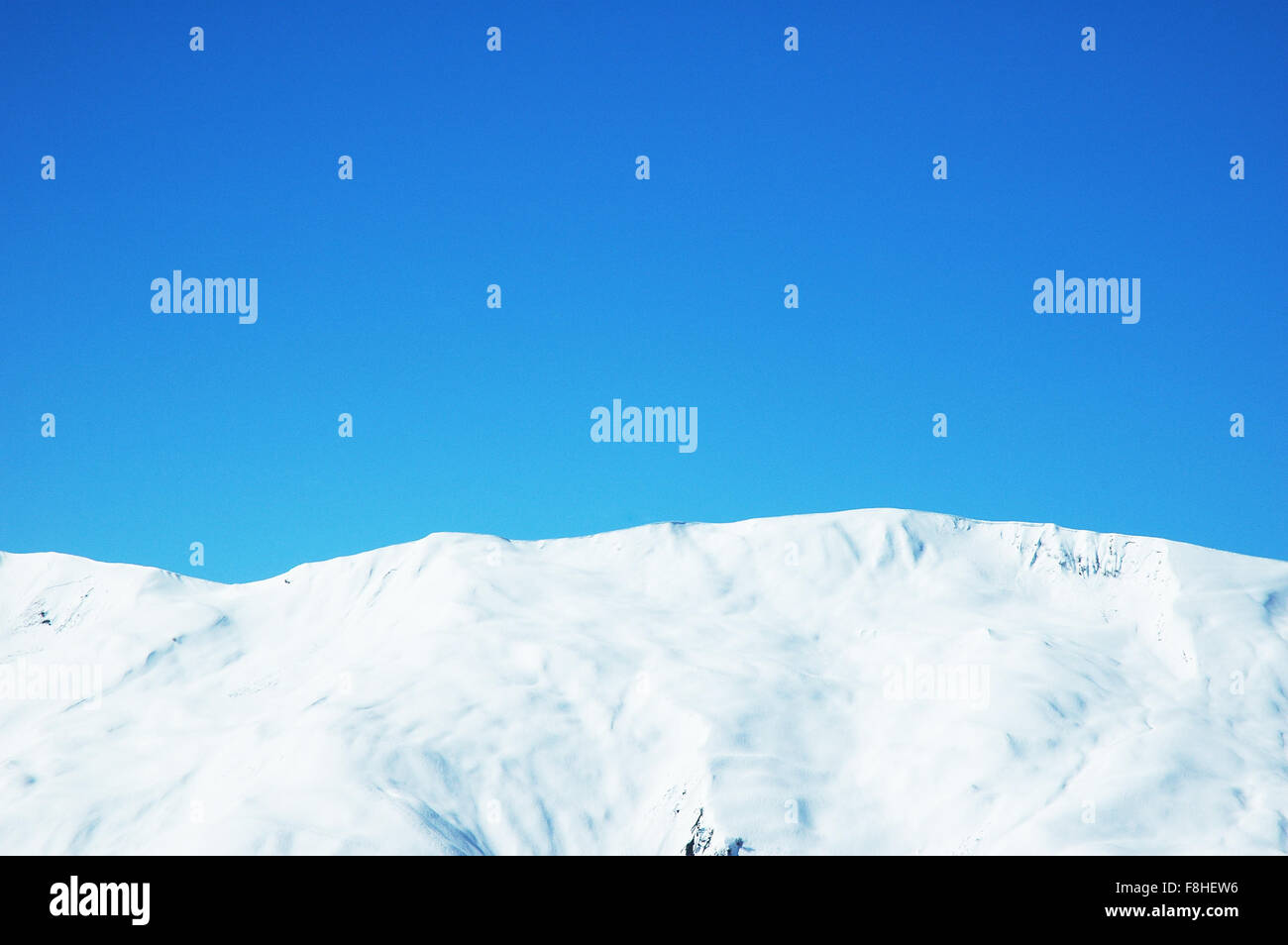High mountains under snow in the winter Stock Photo - Alamy