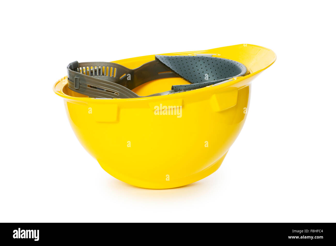 Hard hat isolated on the white background Stock Photo - Alamy
