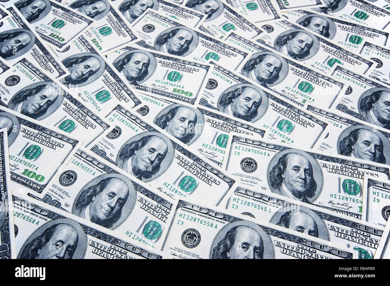Stack of dollars on money background Stock Photo - Alamy