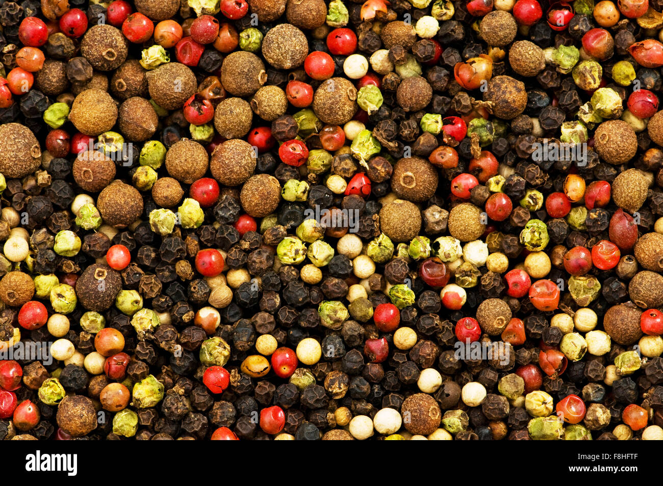 Close up selection of various pepper types Stock Photo - Alamy