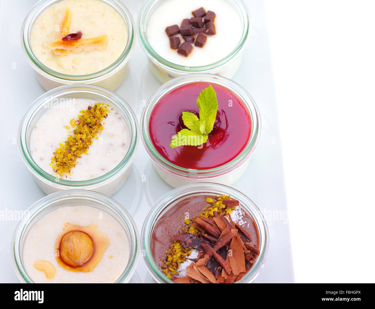 tasty dessert glass cup with fruits and chocolate Stock Photo - Alamy