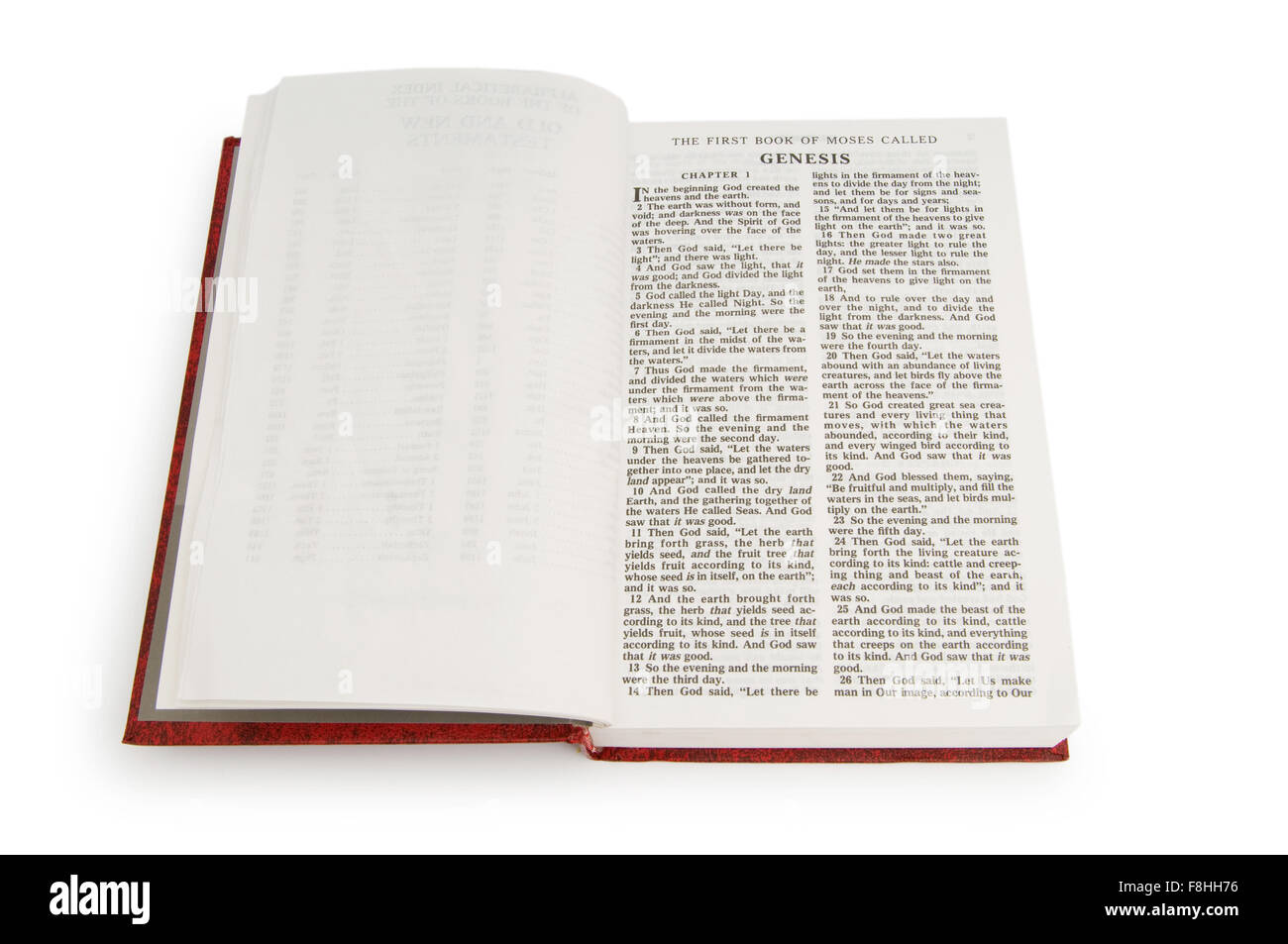 Bible book isolated on the white background Stock Photo - Alamy