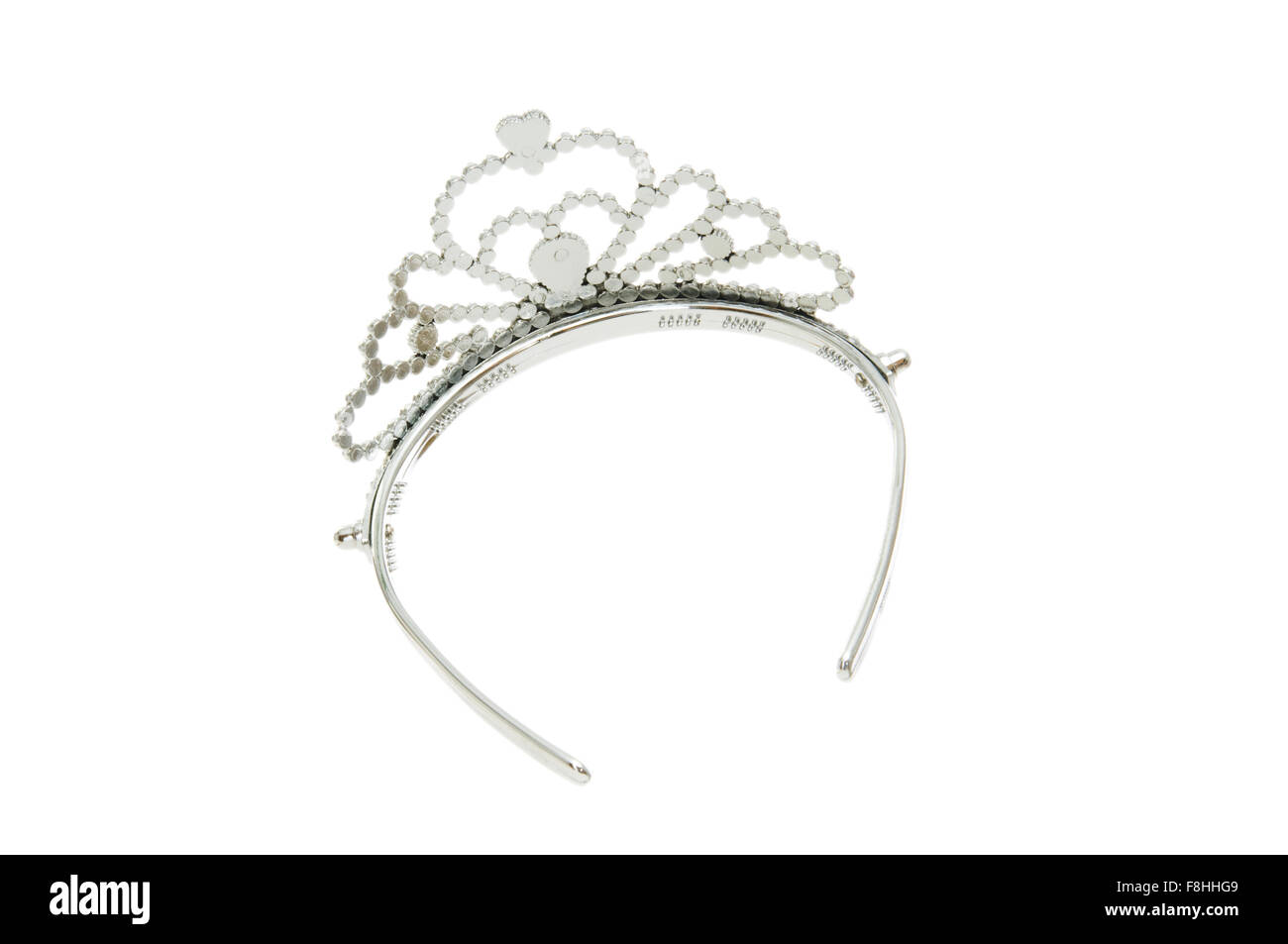 Silver diadem isolated on the white background Stock Photo - Alamy