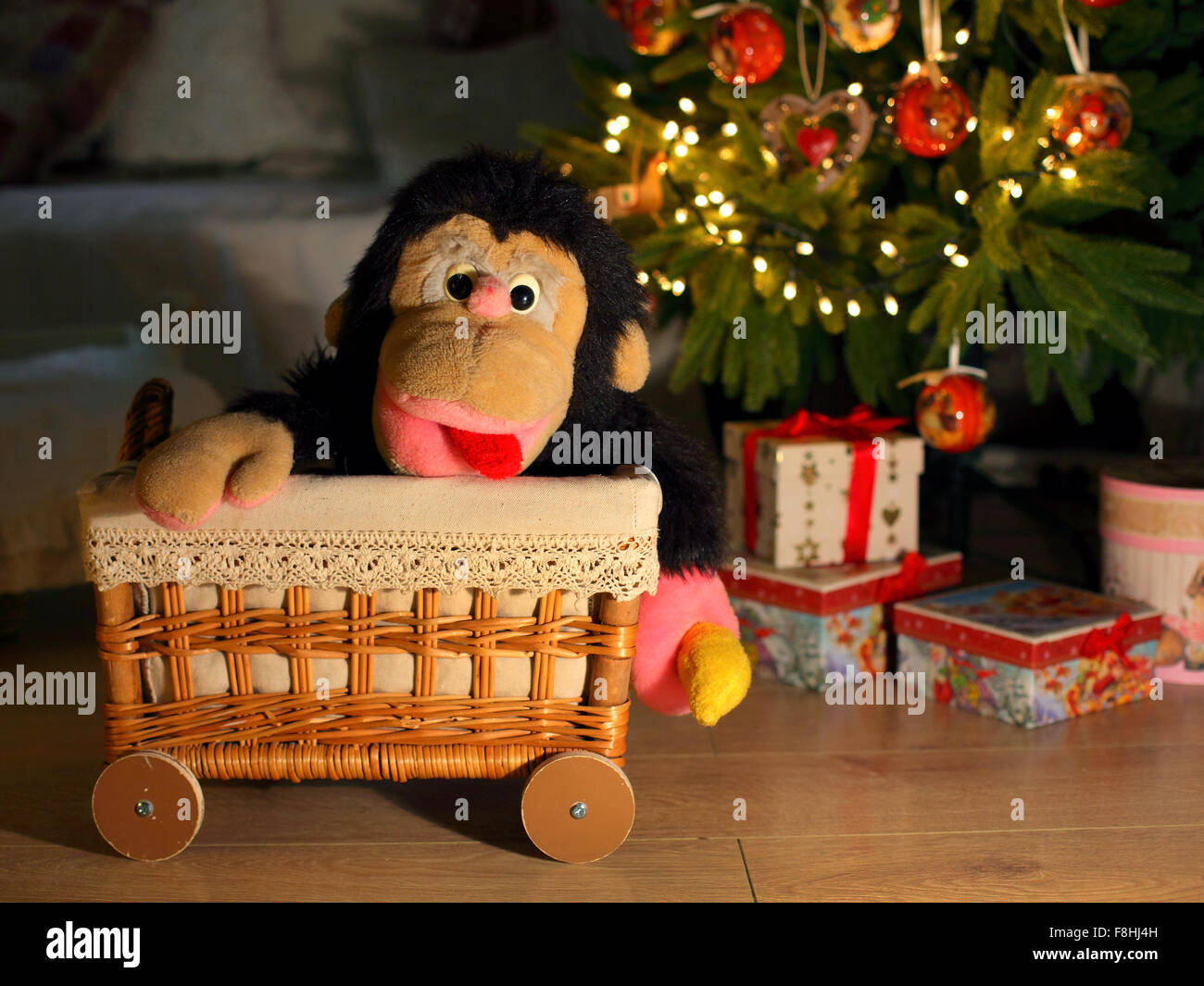 presents under the Christmas tree Stock Photo - Alamy