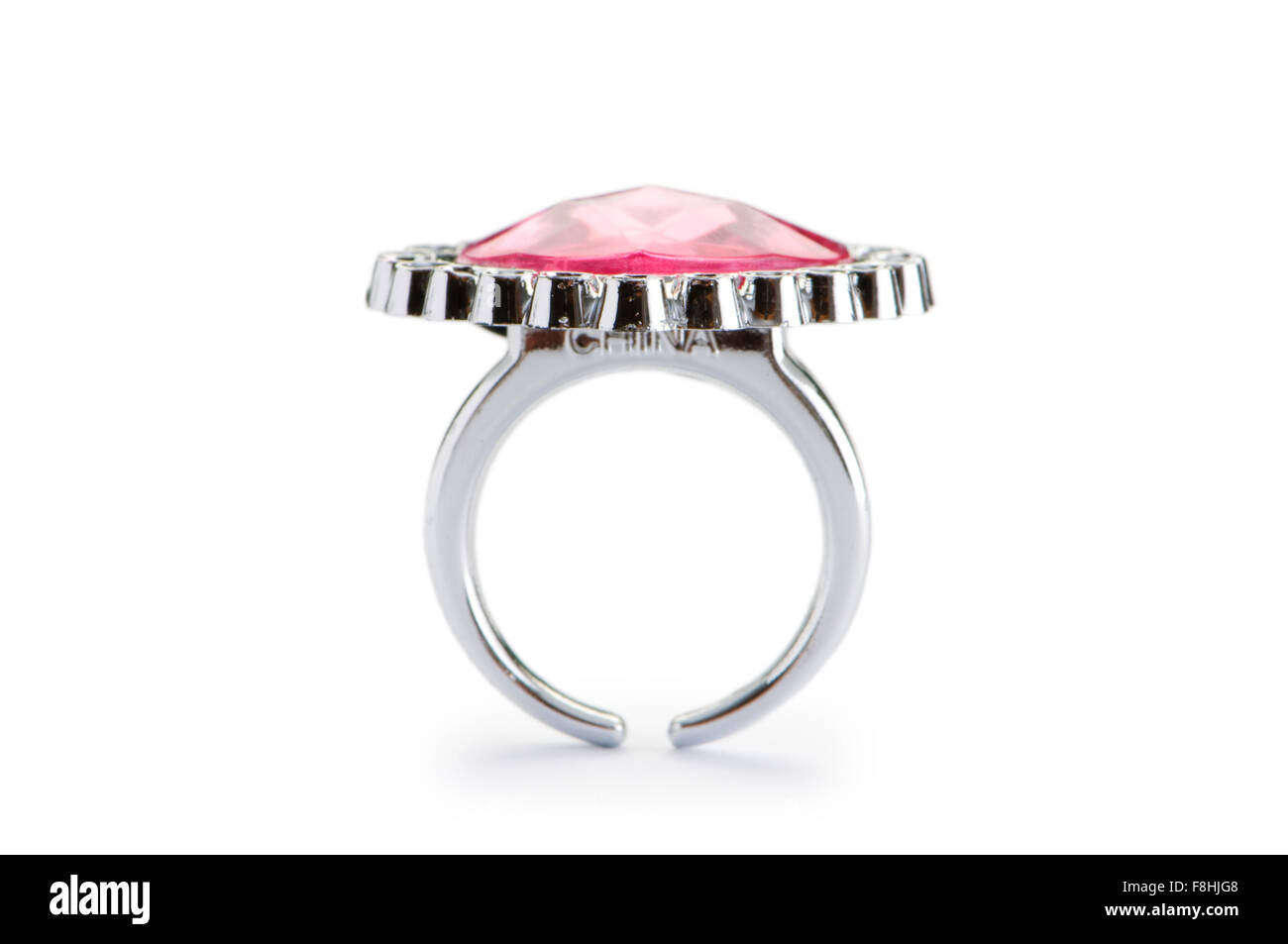 Jewellery ring isolated on the white background Stock Photo - Alamy