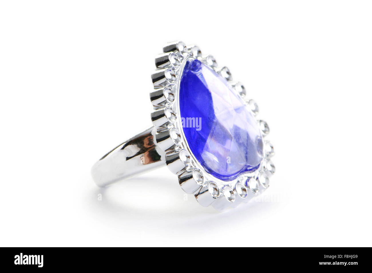 Jewellery ring isolated on the white background Stock Photo - Alamy