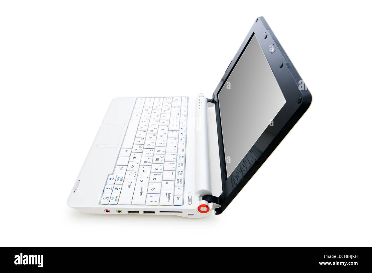 Stylish netbook isolated on the white background Stock Photo - Alamy