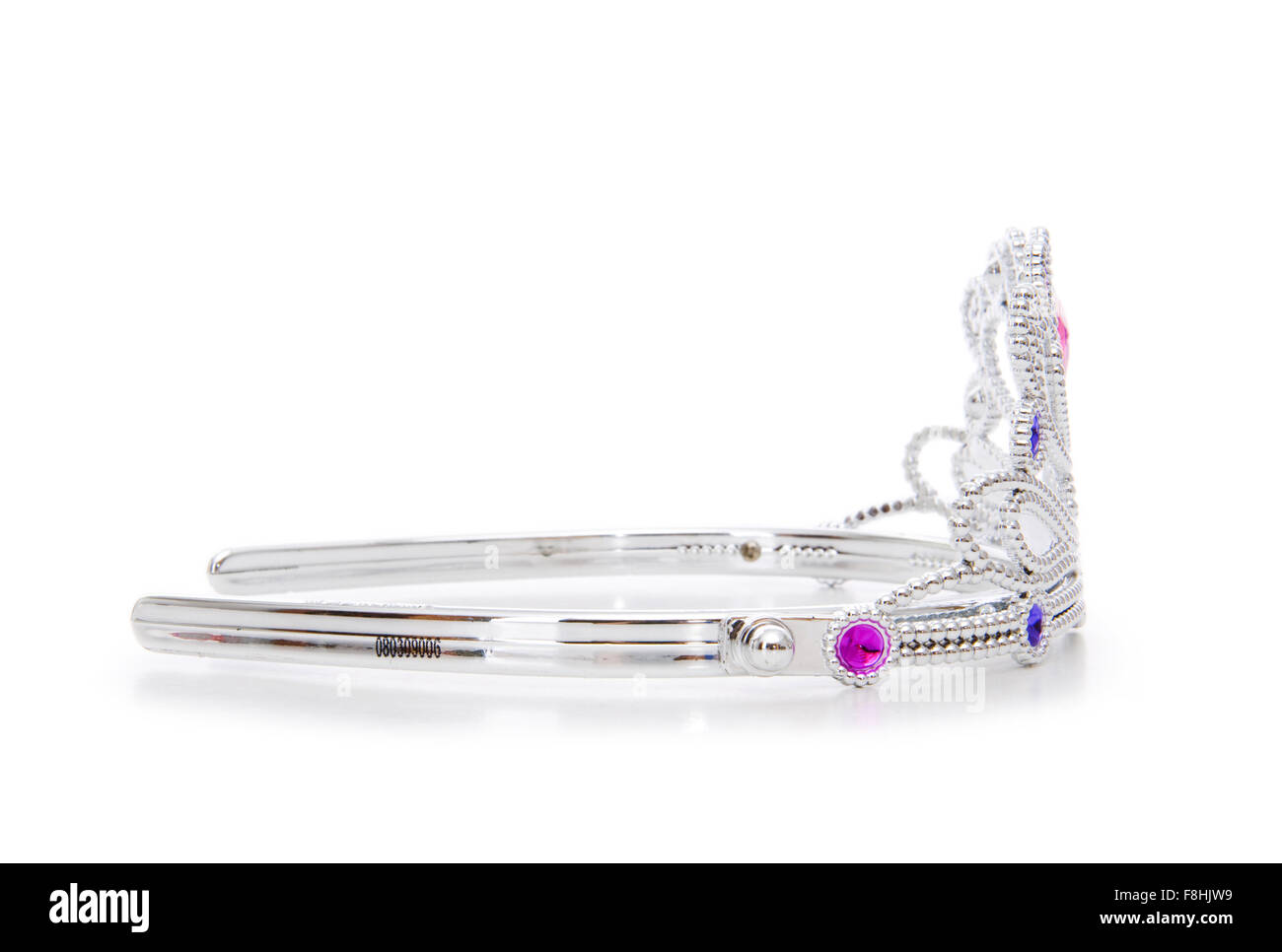 Silver diadem isolated on the white background Stock Photo - Alamy