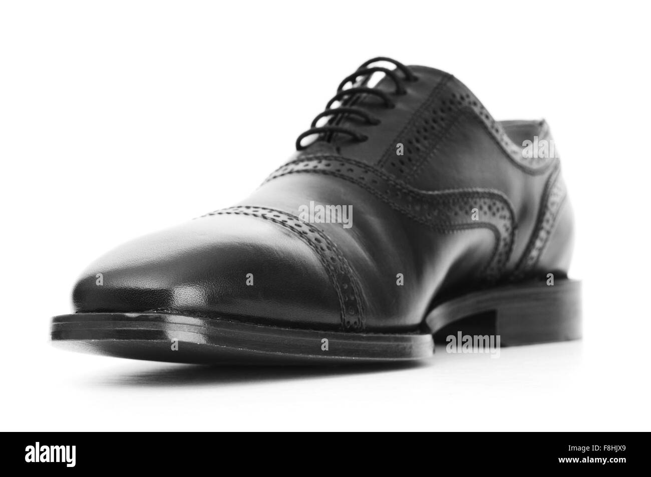 Male shoes isolated on the white background Stock Photo - Alamy