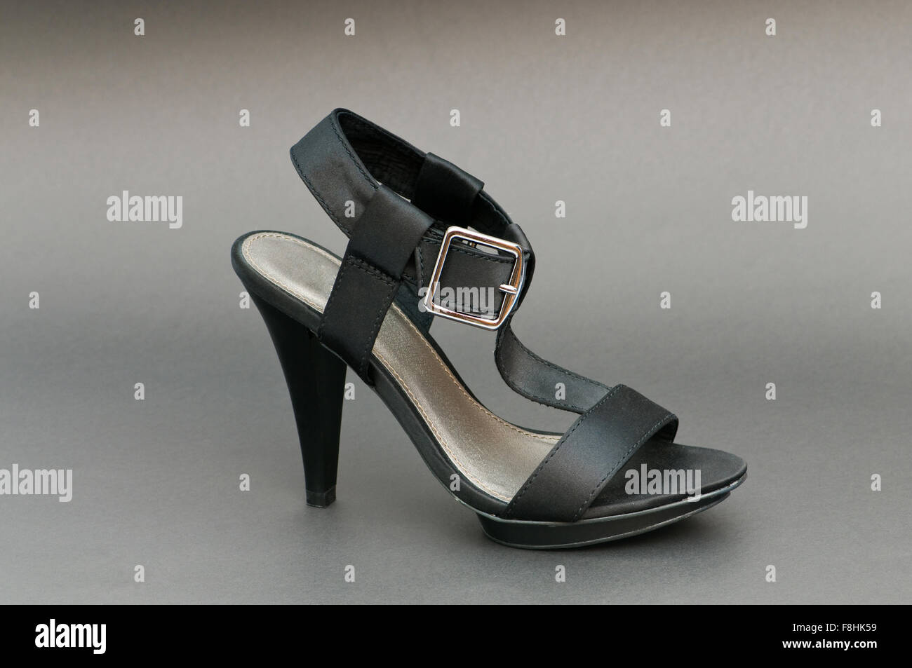 Fashion concept with open toe woman shoes Stock Photo - Alamy