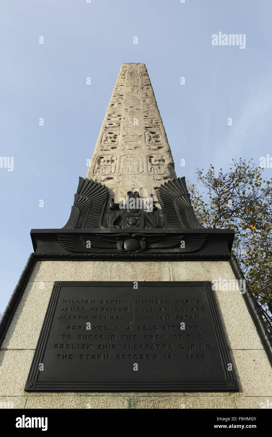Cleopatras needle ancient egyptian obelisk hi-res stock photography and ...