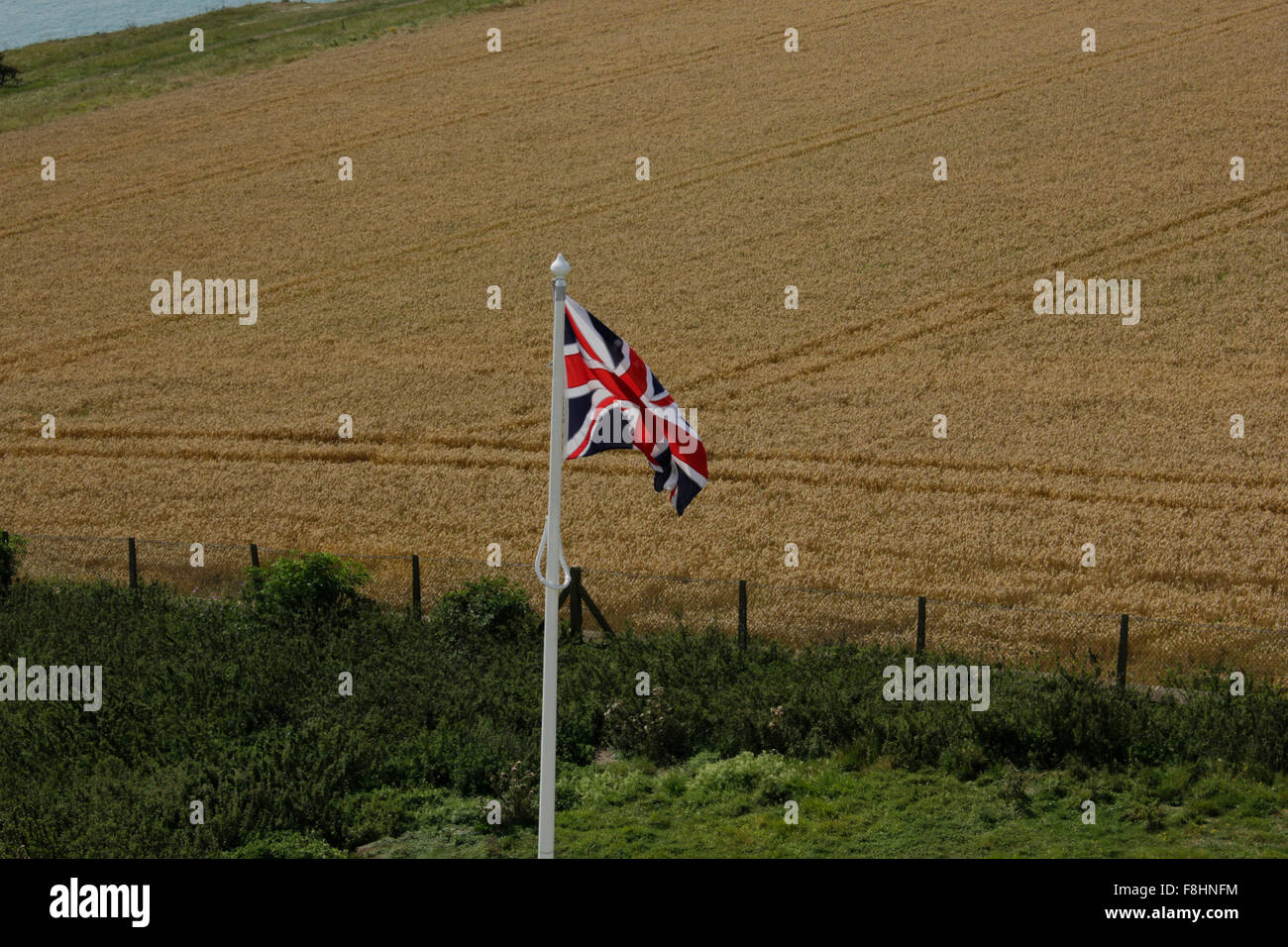 Union Jack, South Forseland Lighthouse, Dover Stock Photo - Alamy