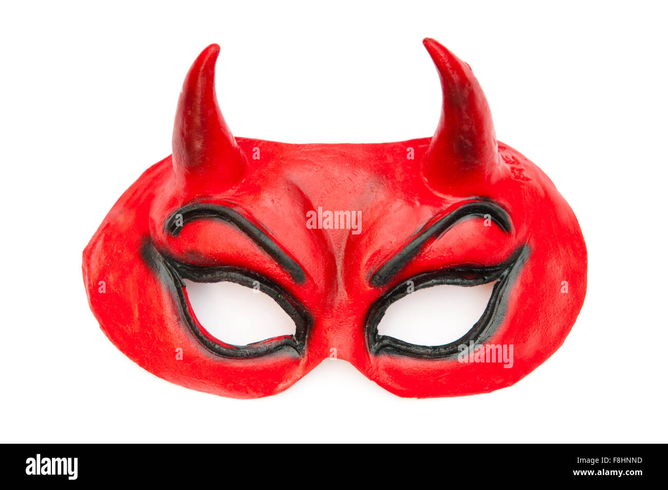 Devil mask isolated on the white background Stock Photo - Alamy