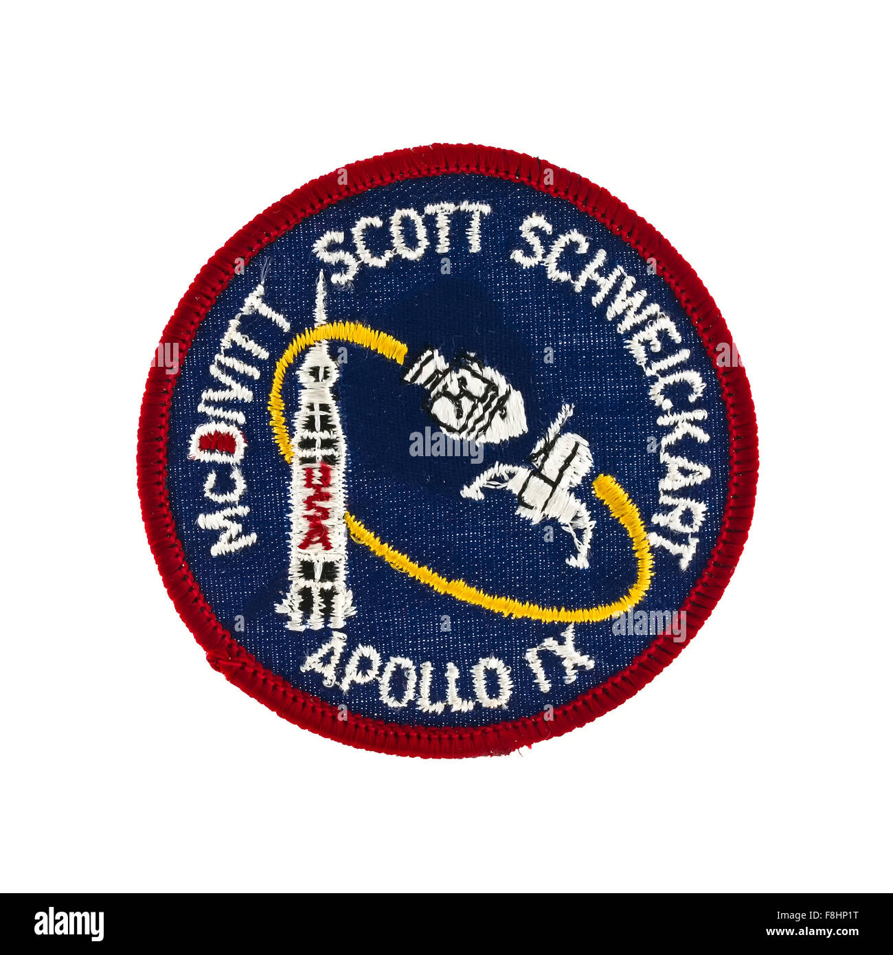 Apollo 9 Mission Badge on a white Background Stock Photo - Alamy
