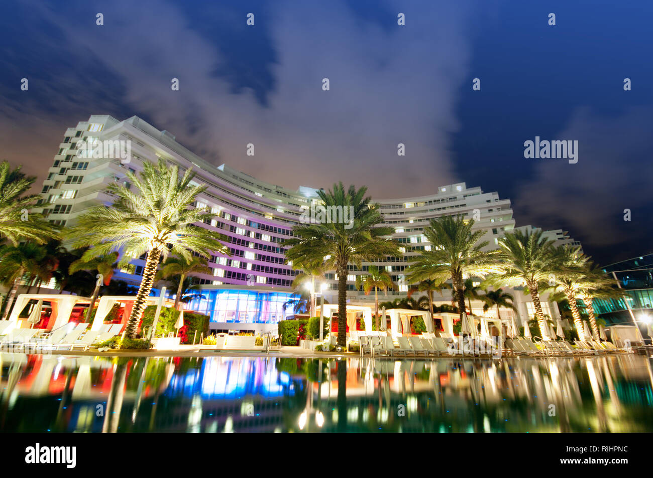 Panorama of the hotel near sea side Stock Photo - Alamy