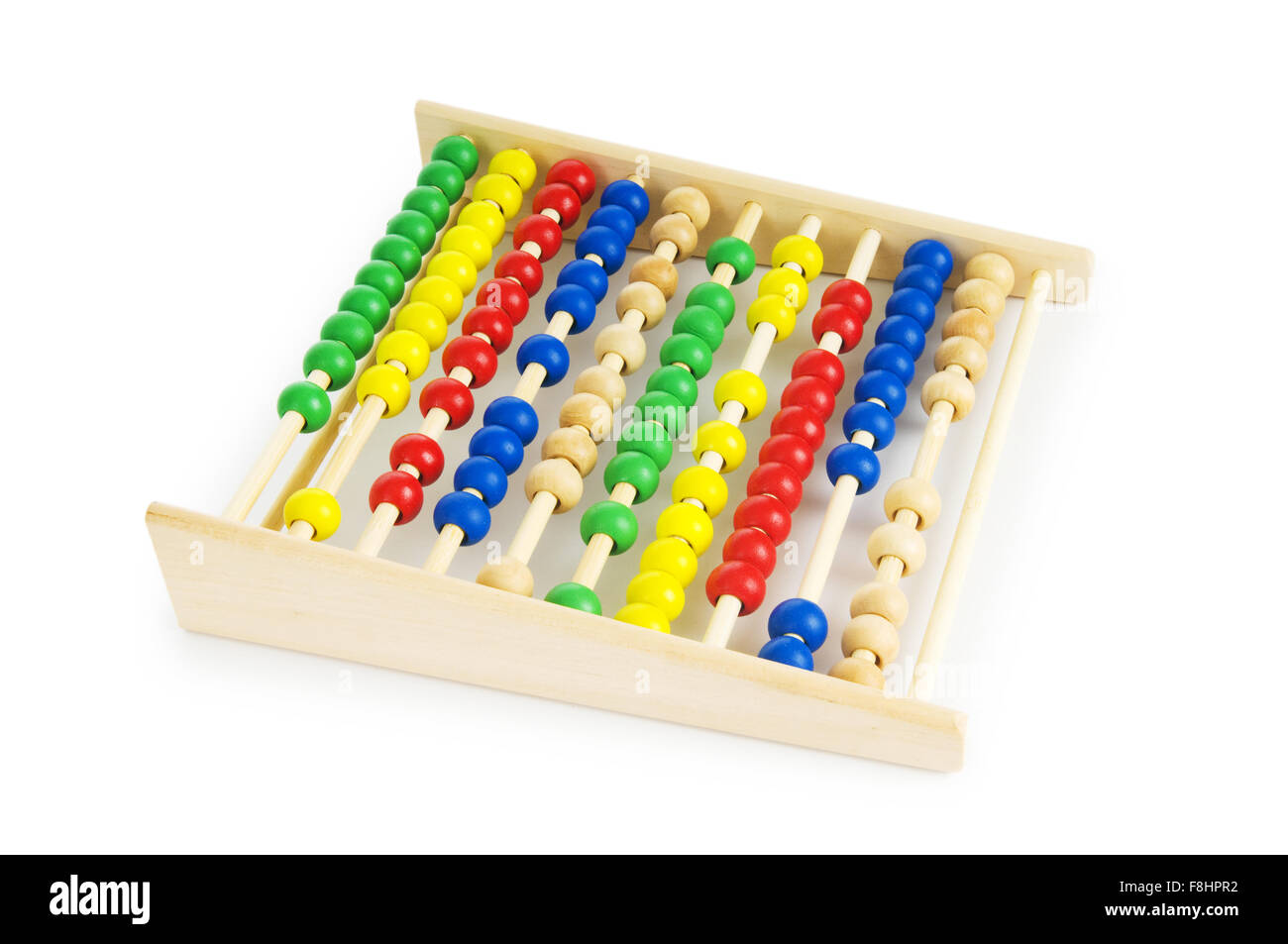 Education concept - Abacus with many colorful beads Stock Photo - Alamy