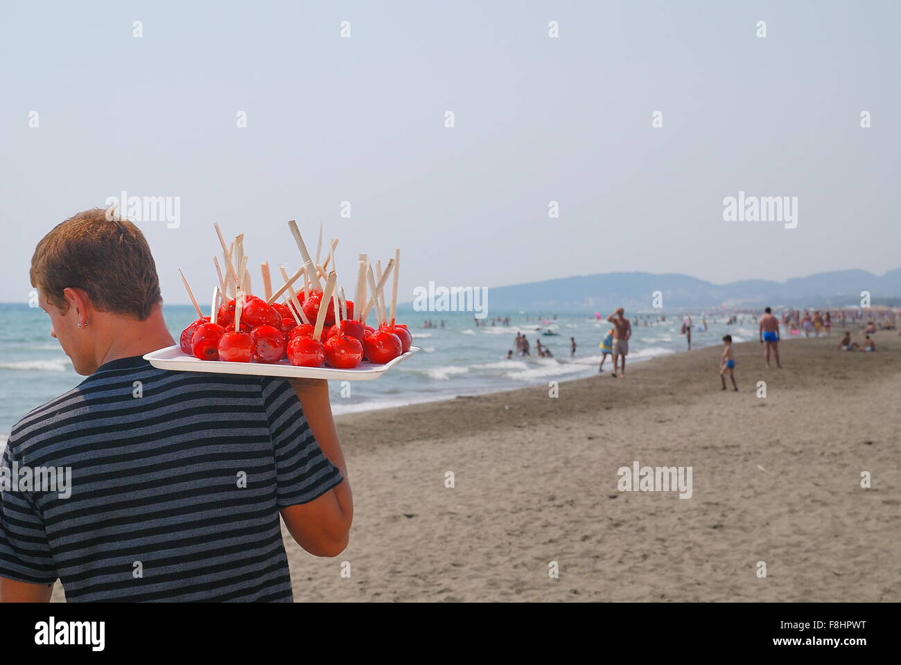 Service on the beach Stock Photo - Alamy