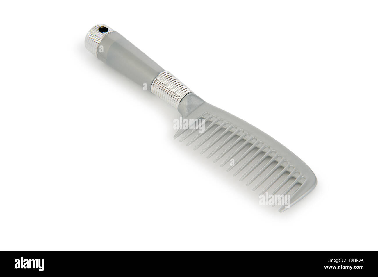 Grey comb isolated on the white background Stock Photo - Alamy