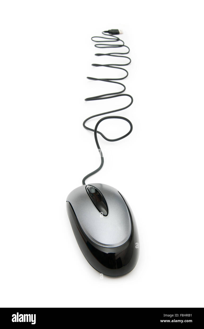 Computer mouse isolated on the white background Stock Photo - Alamy
