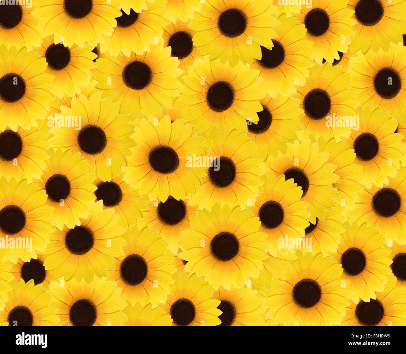 Background with lots of sunflowers Stock Photo - Alamy