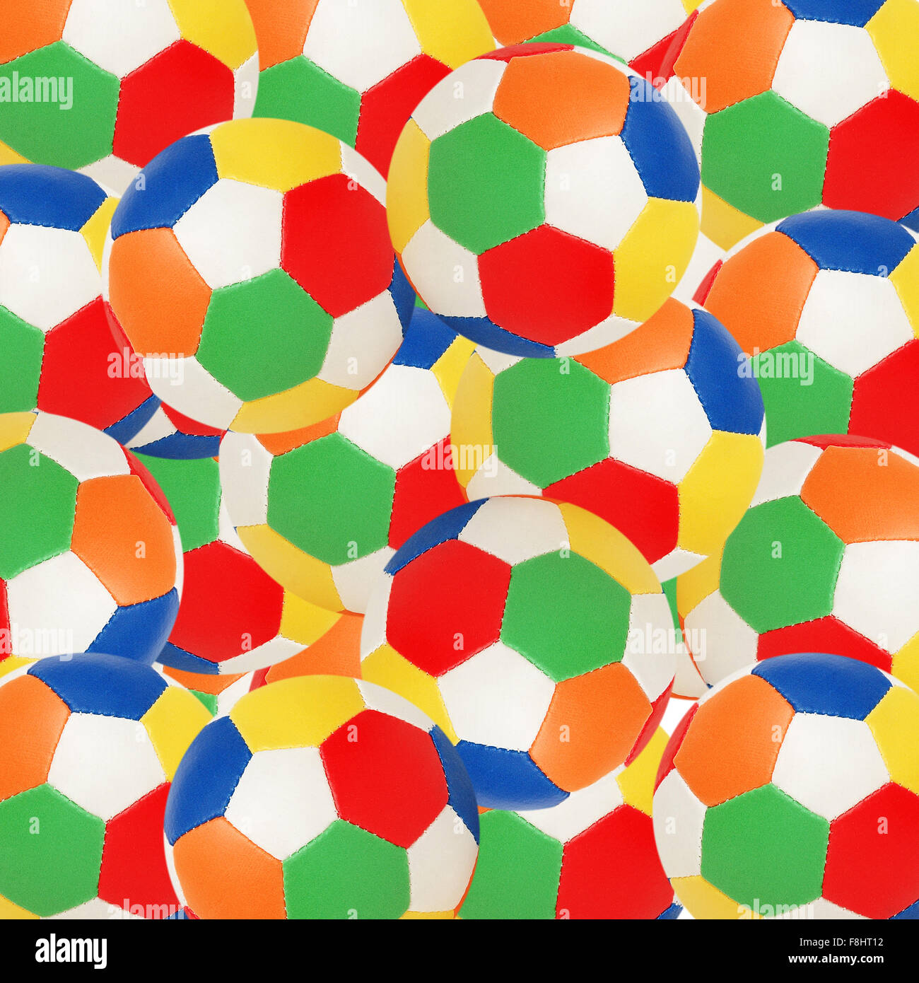Background made of many colourful footballs Stock Photo - Alamy