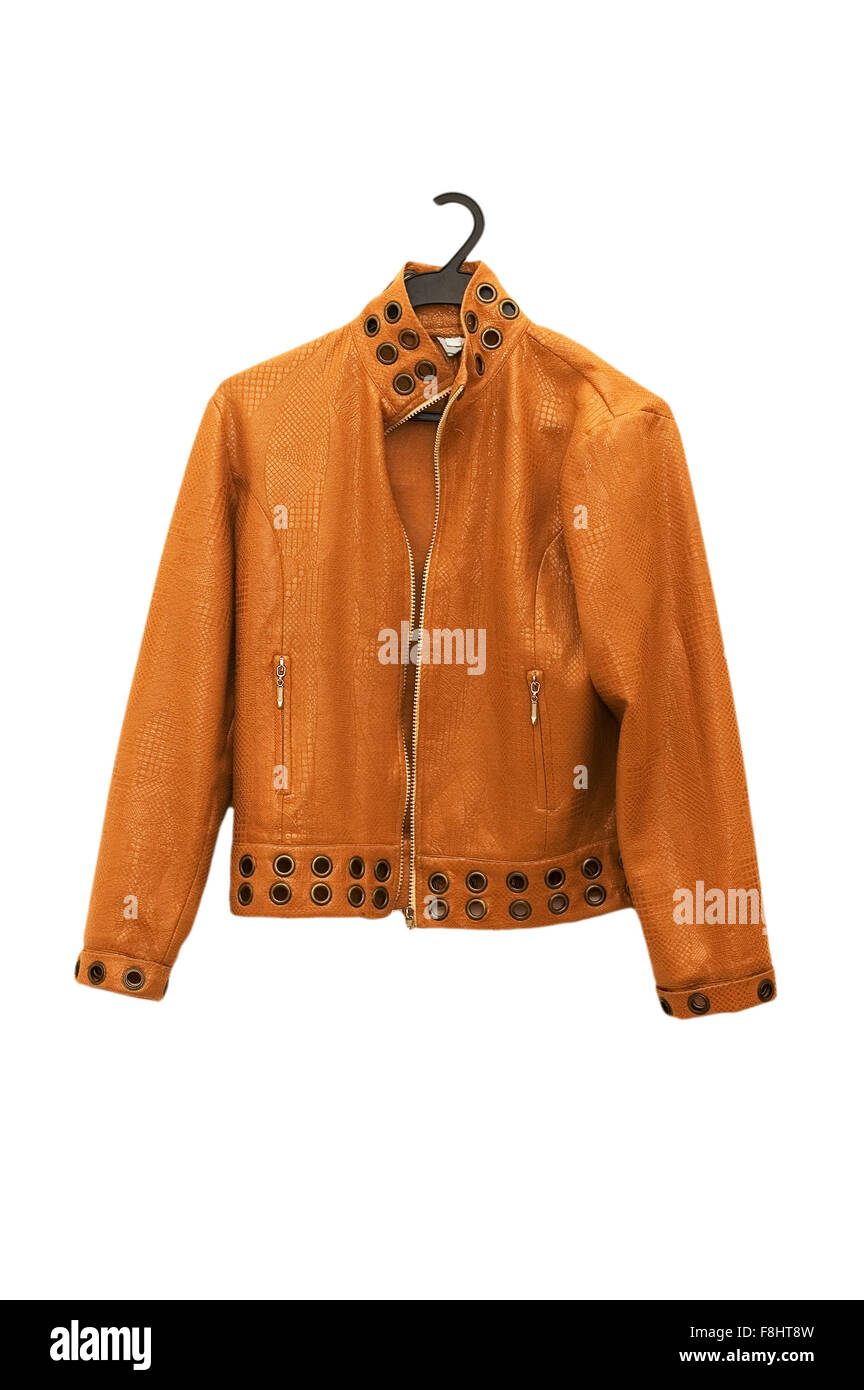 Black man orange jacket Cut Out Stock Images & Pictures - Alamy