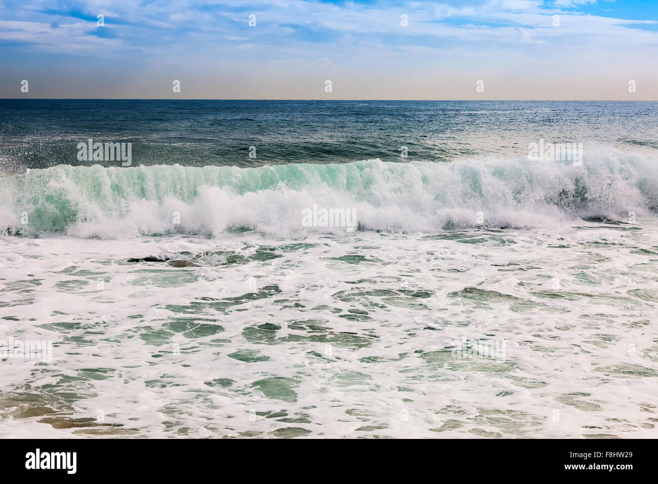 sea waves during windy day Stock Photo - Alamy