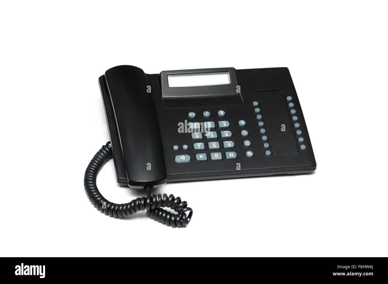 Office phone isolated on the white background Stock Photo - Alamy