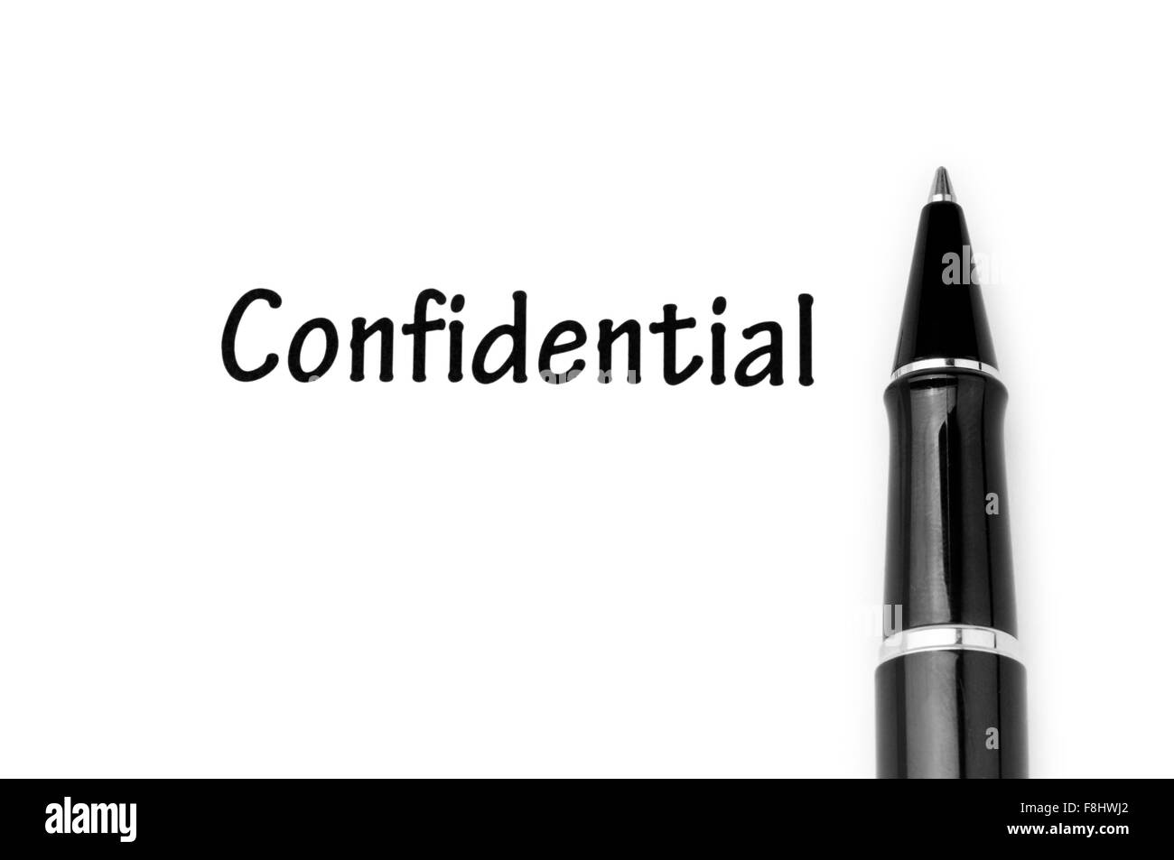 Confidential stamp Black and White Stock Photos & Images - Alamy