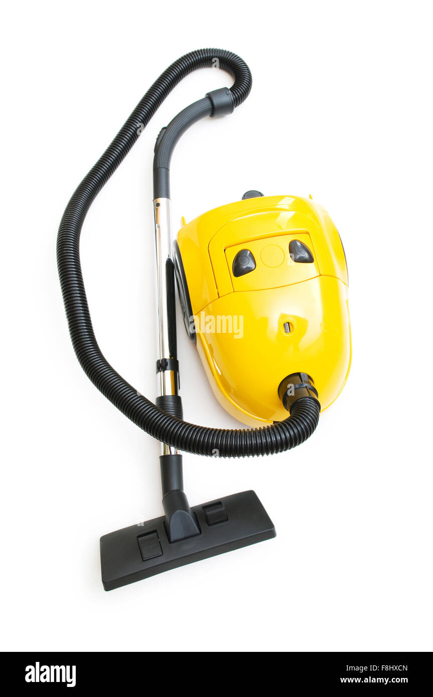 Vacuum cleaner isolated on the white background Stock Photo - Alamy