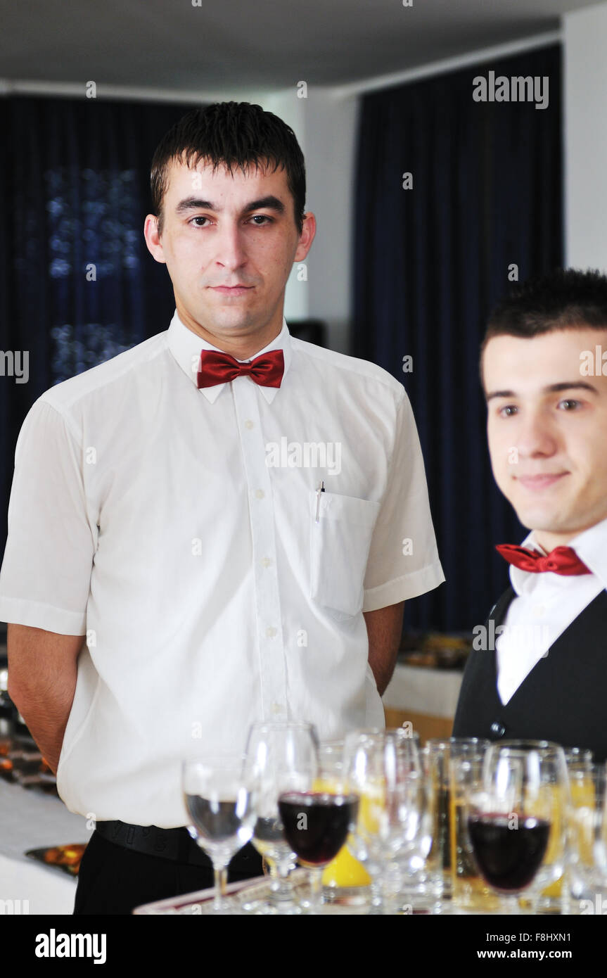 catering buffet food party preparation man Stock Photo - Alamy