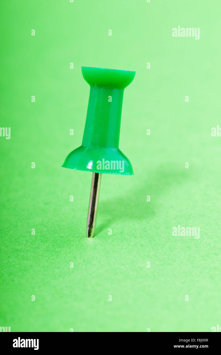 Office pins on the paper Stock Photo - Alamy