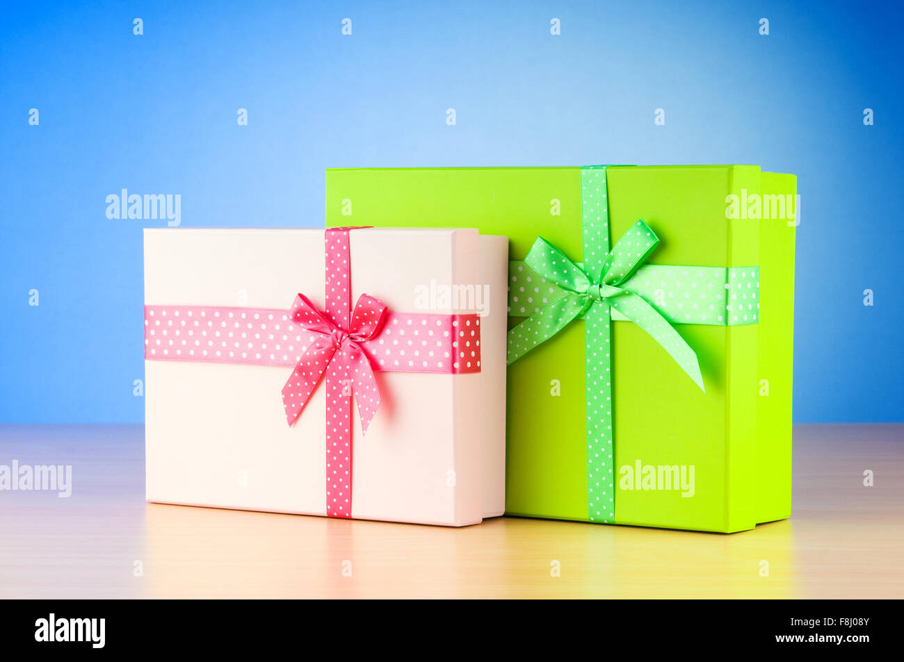 Celebration concept with gift boxes Stock Photo - Alamy