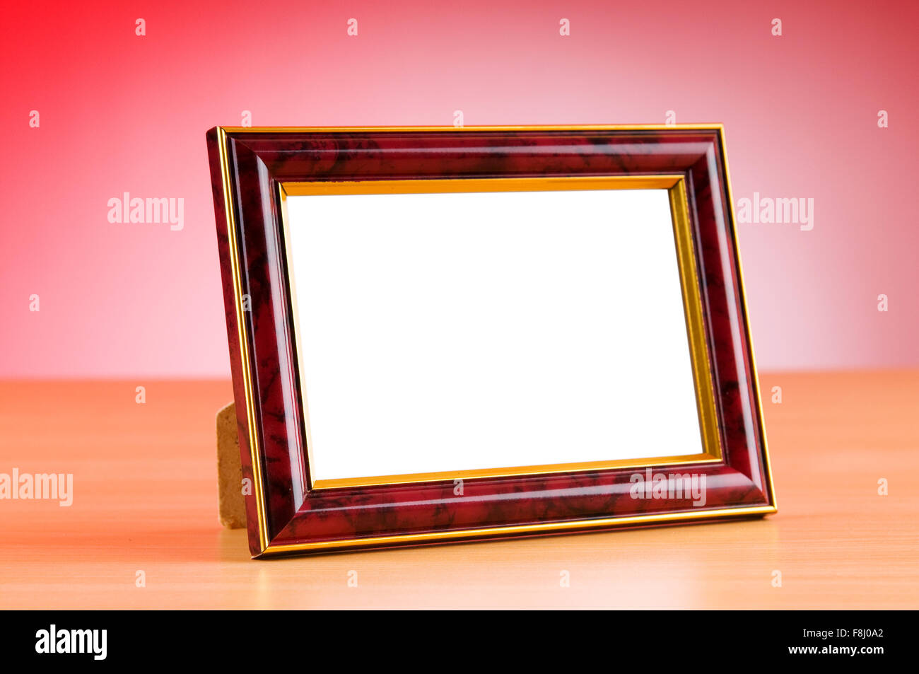Photo frames on the table Stock Photo - Alamy