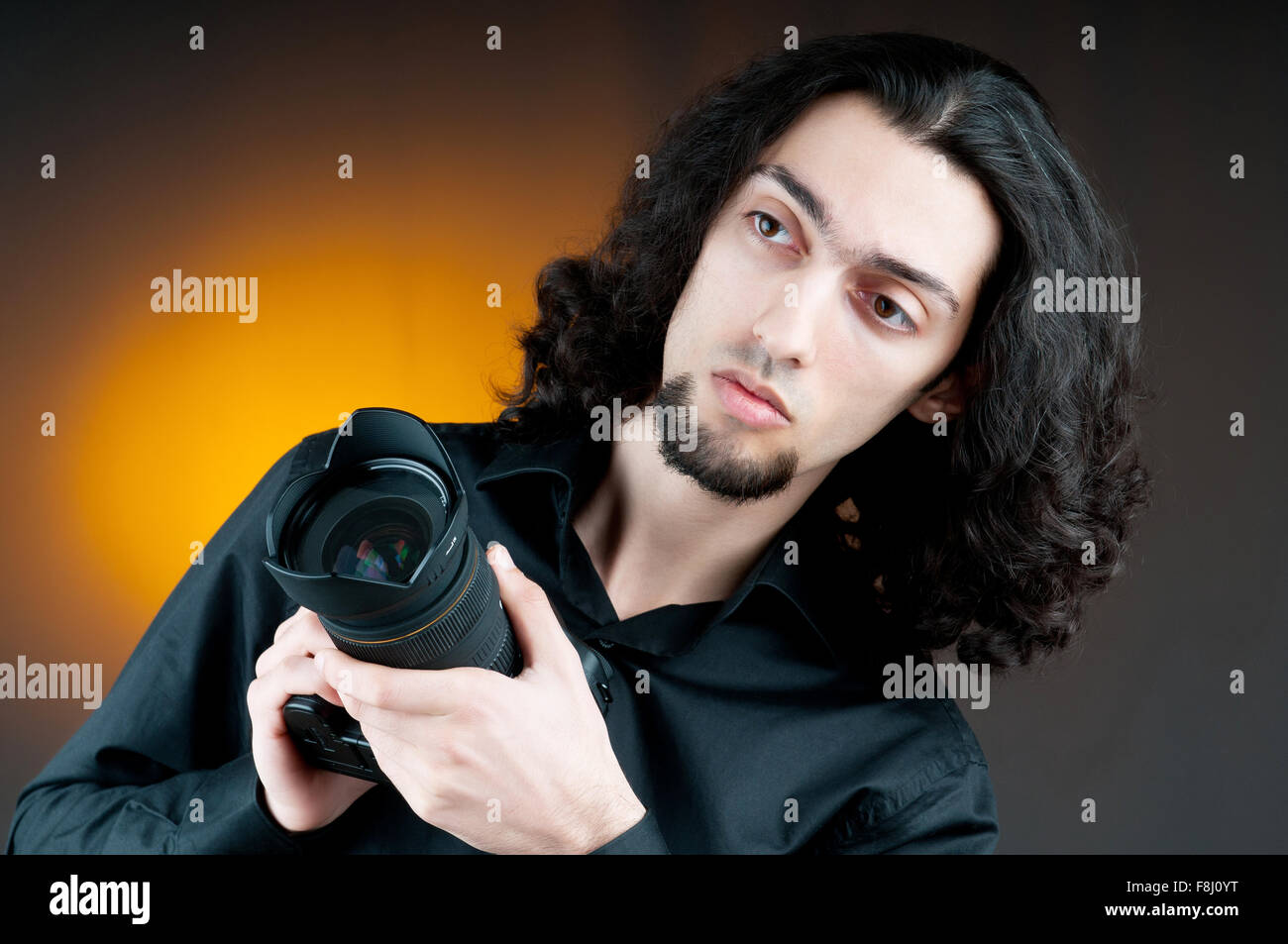 Photographer with the digital camera Stock Photo - Alamy
