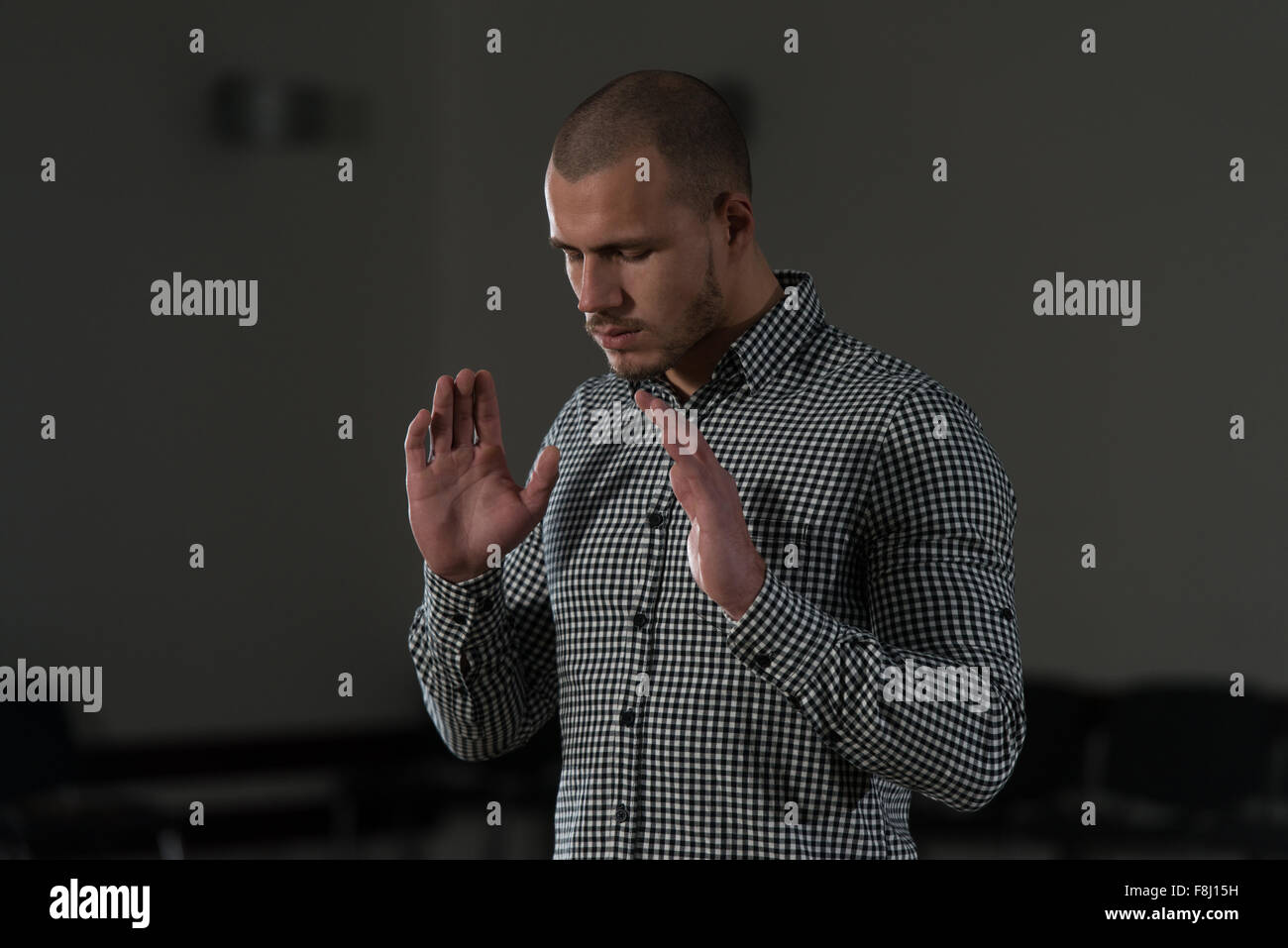 Young Muslim Man Making Traditional Prayer To God Allah Stock Photo - Alamy