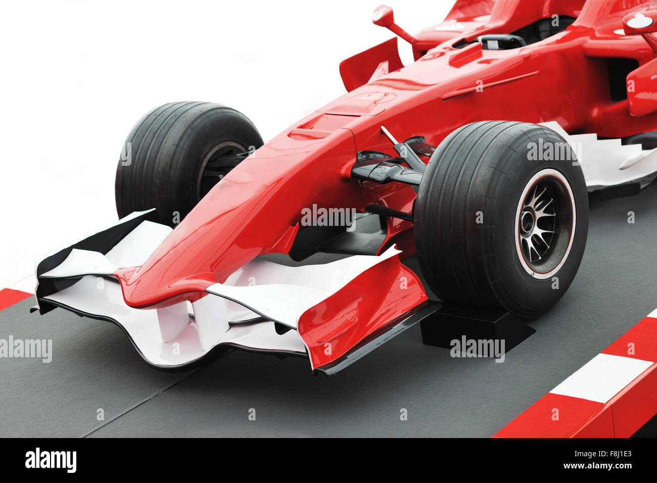 formel 1 one auto fast red car isolated on white background in studio ...