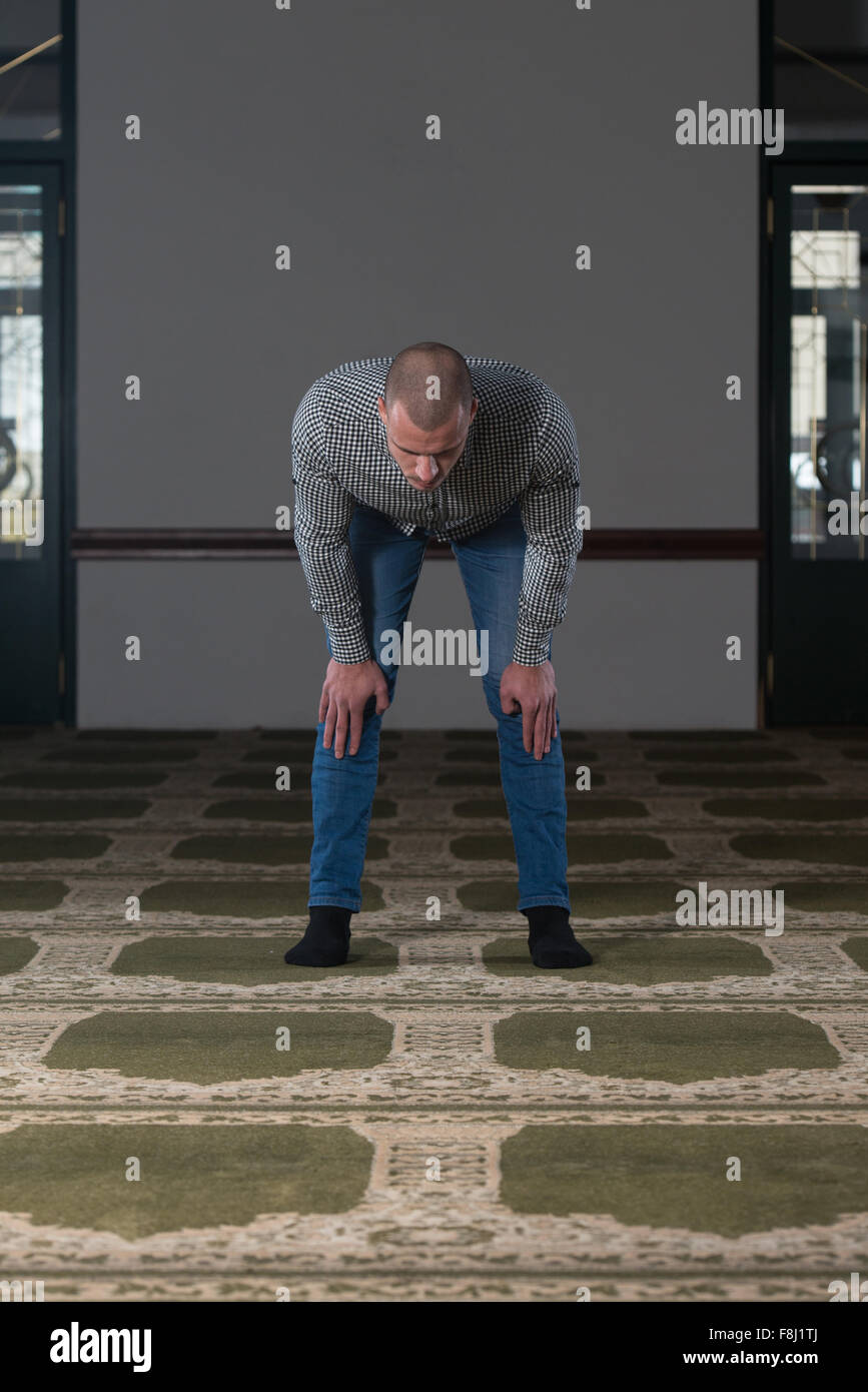 Young Muslim Man Making Traditional Prayer To God Allah Stock Photo - Alamy