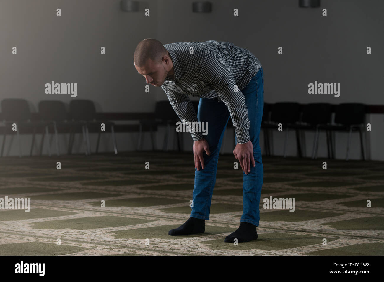 Young Muslim Man Making Traditional Prayer To God Allah Stock Photo - Alamy