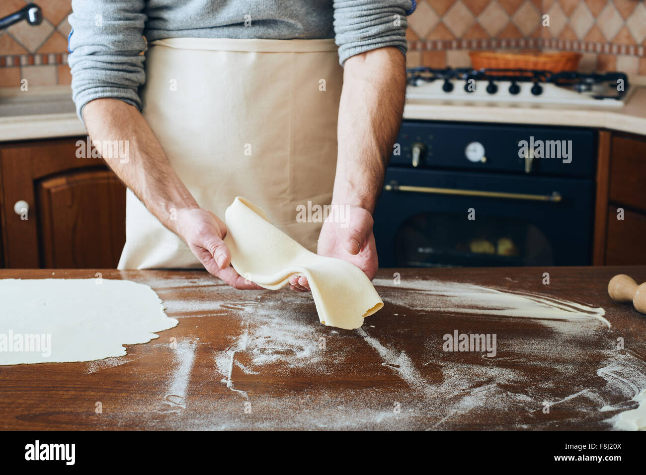 Making of pasta hi-res stock photography and images - Alamy