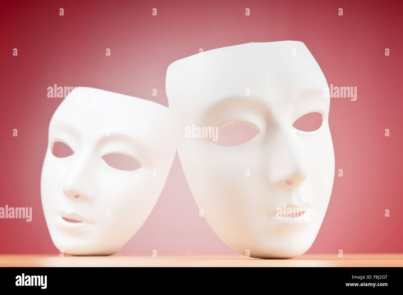 Masks with theatre concept Stock Photo - Alamy