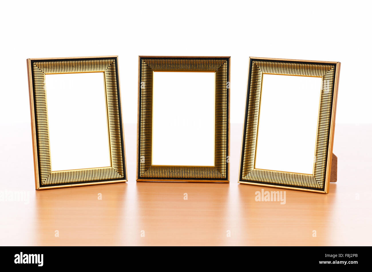Photo frames on the table Stock Photo - Alamy