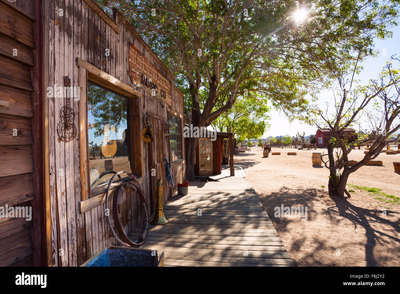 Spring view of the Pioneer town Stock Photo - Alamy