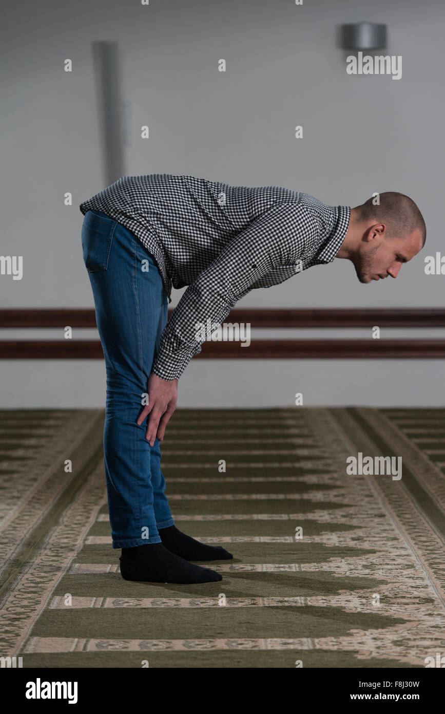 Young Muslim Man Making Traditional Prayer To God Allah Stock Photo - Alamy