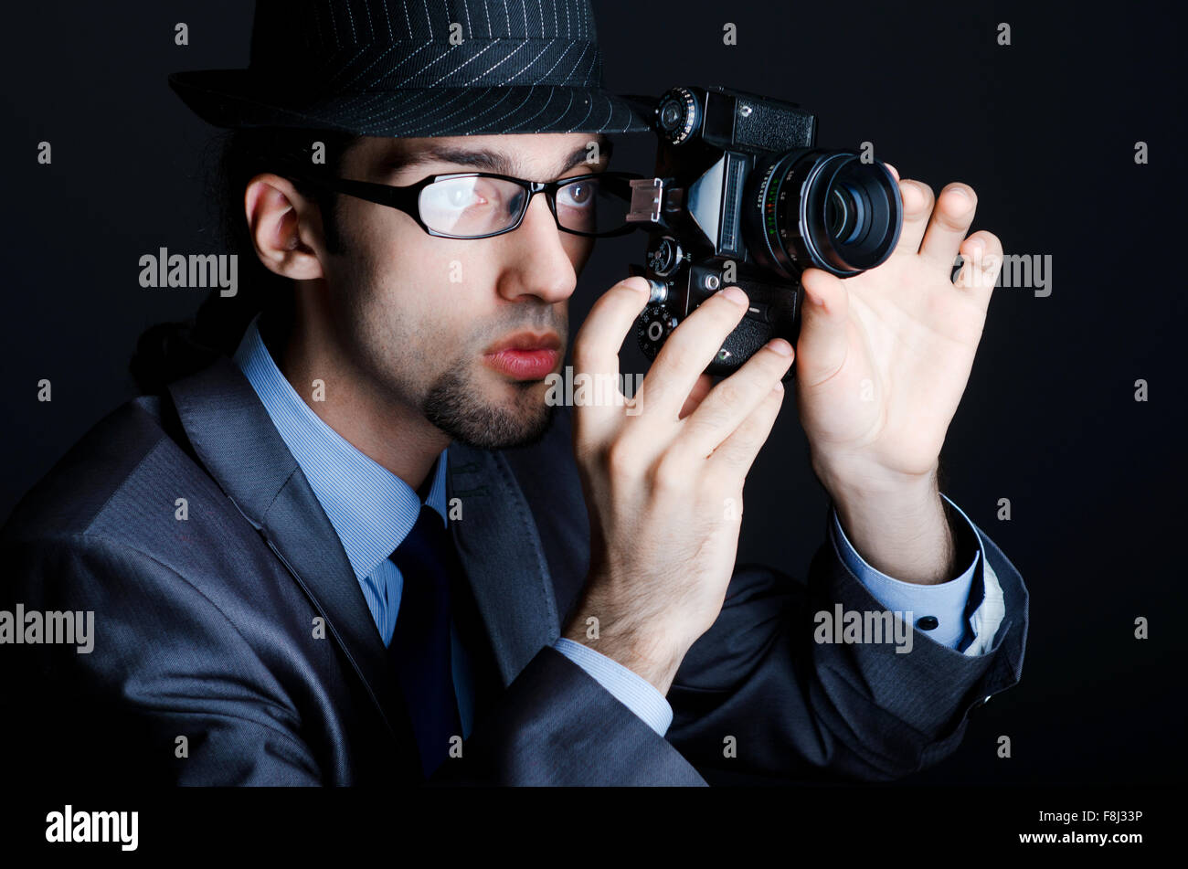 Paparazzi trying to take picture Stock Photo - Alamy