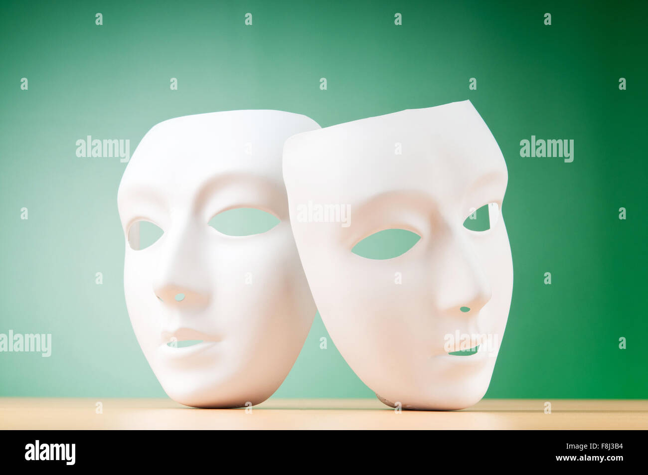 Masks with theatre concept Stock Photo - Alamy