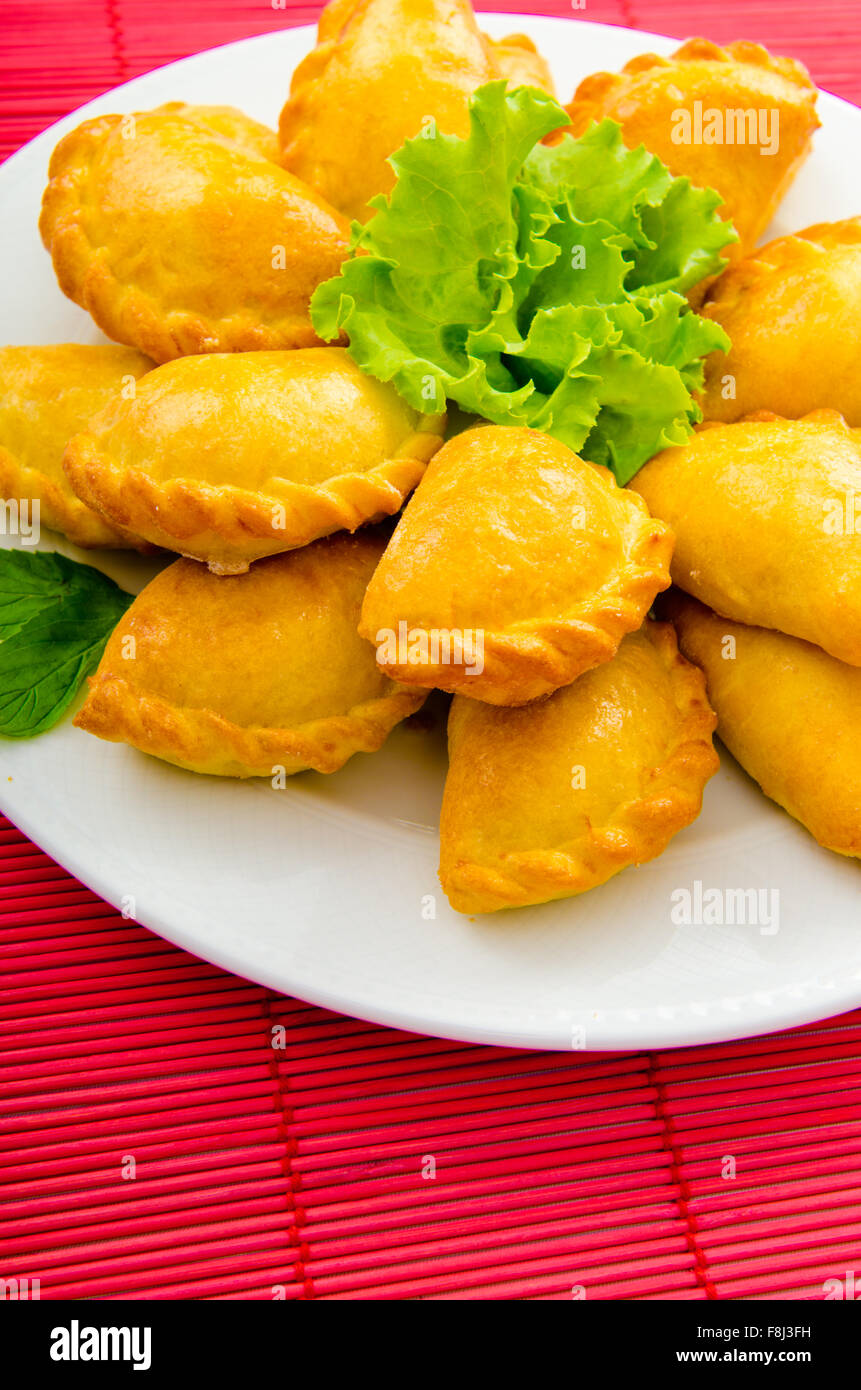 Meat patties in the plate Stock Photo - Alamy