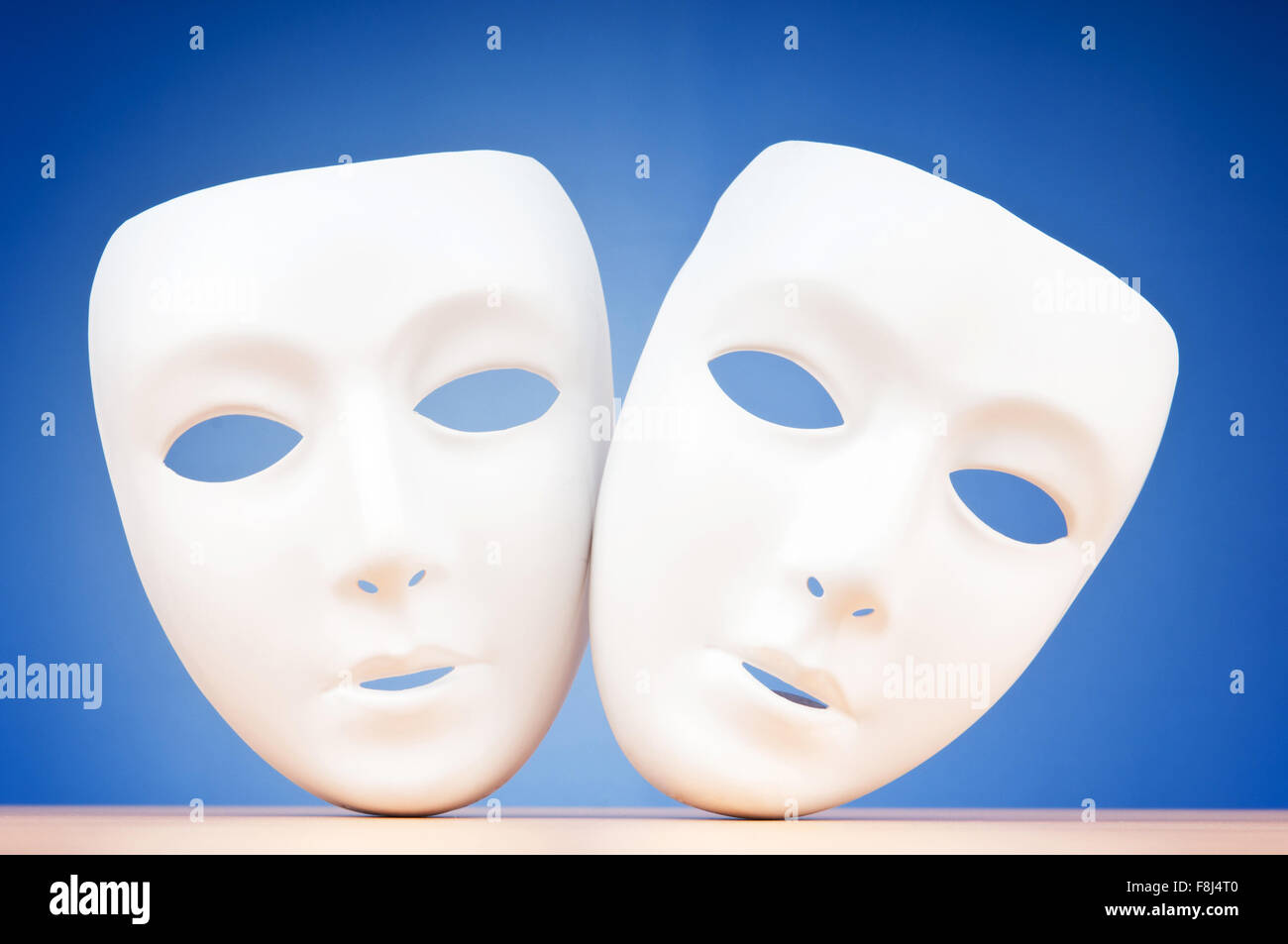Masks with theatre concept Stock Photo - Alamy